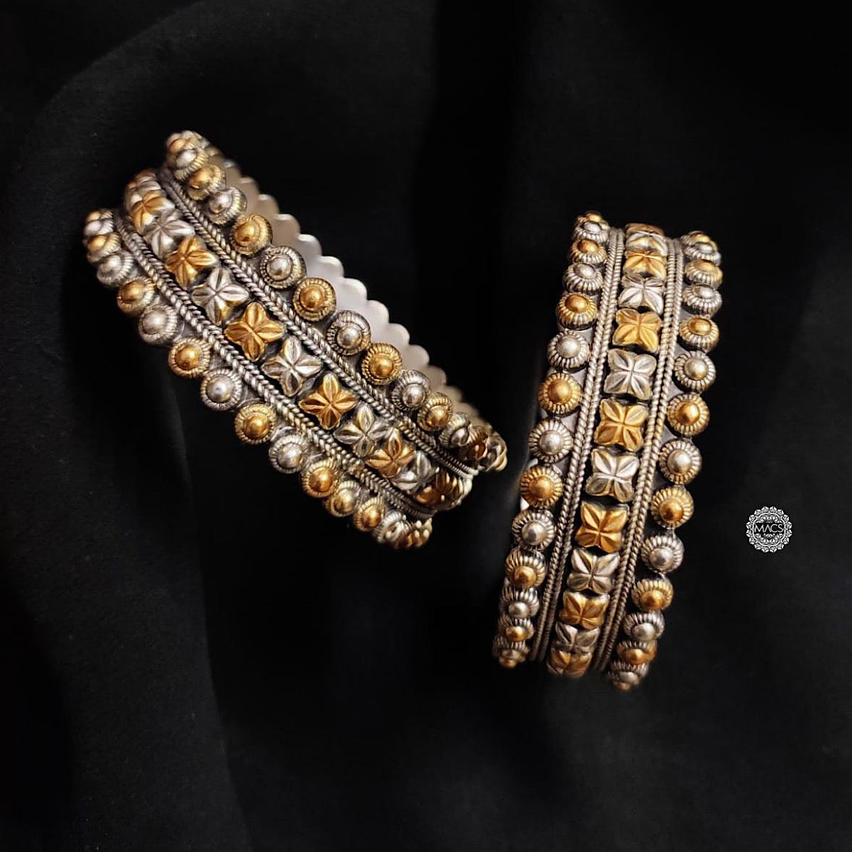 Dual tone Silver Gold plated Jewellery | 925 Silver Two tone | MACS