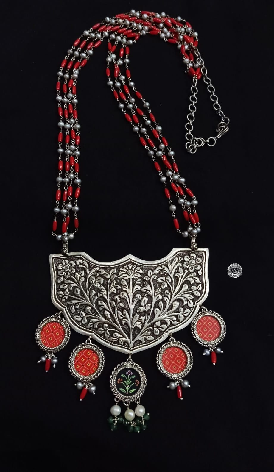Pure Silver necklace sets-Silver choker-925 Silver Jewellery-MACS