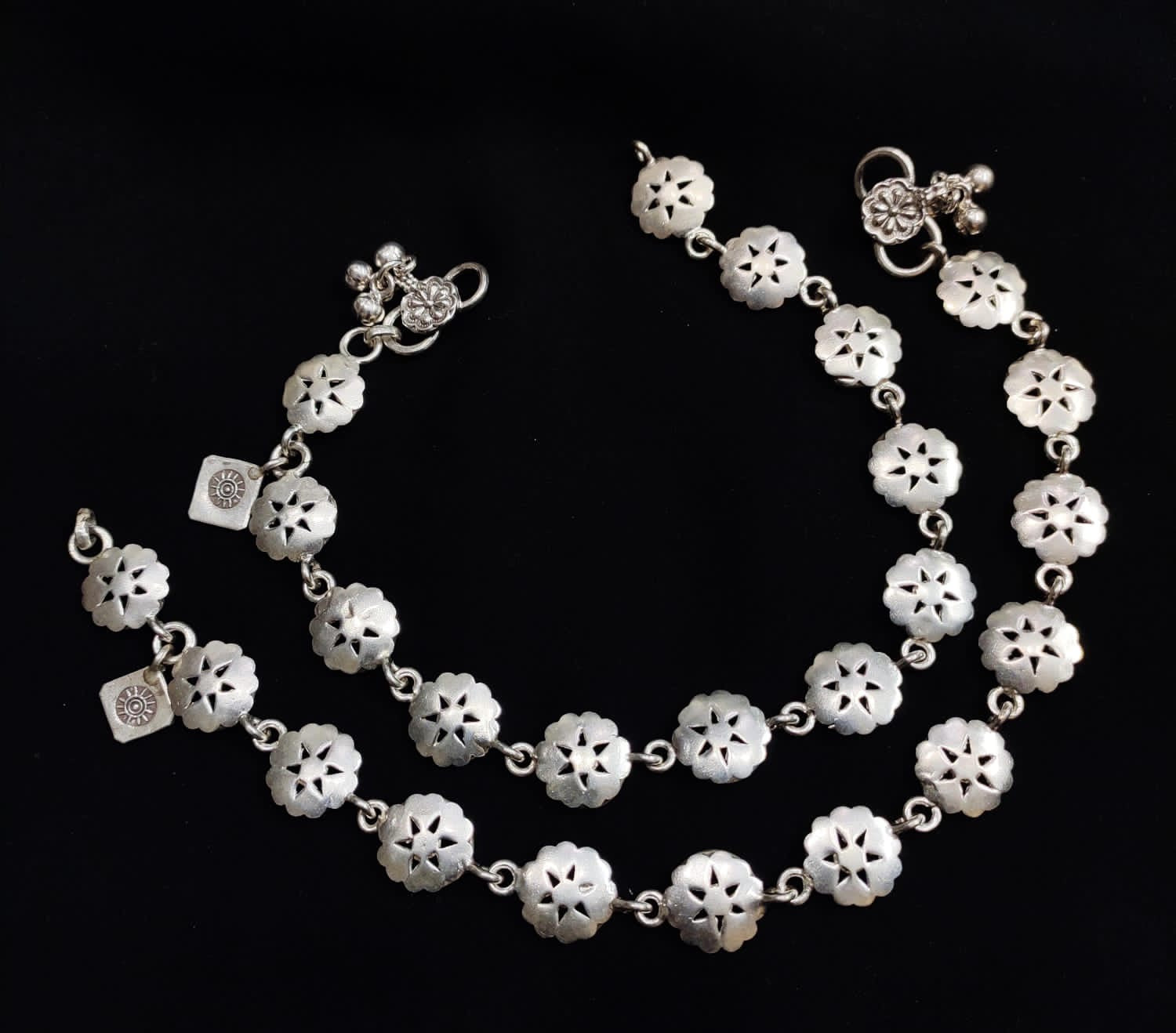 Buy Pure Silver anklets online- Pure Silver Payal- 925 Silver- MACS