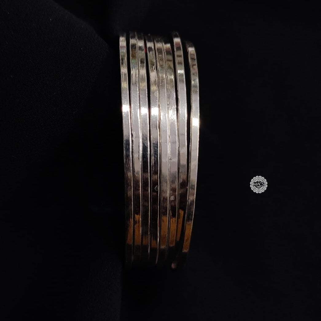 Plain silver bangle | plain bangles set | MACS