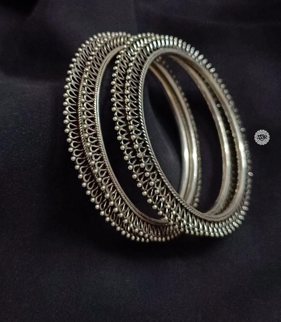 Shop 925 Pure Silver Bangles and Kada for women Online in India- MACS