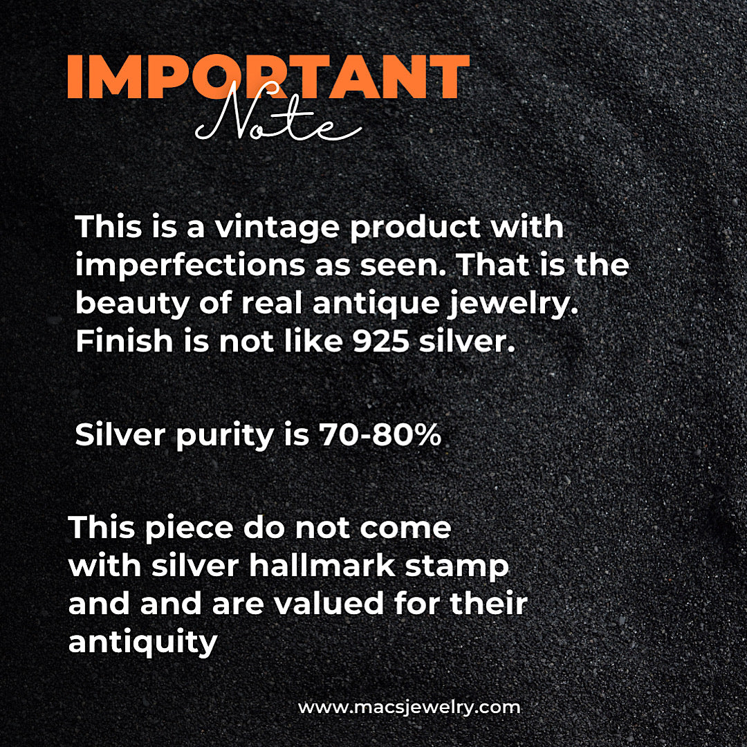 Silver anklets for women | Vintage Bridal heavy ankle chain | MACS