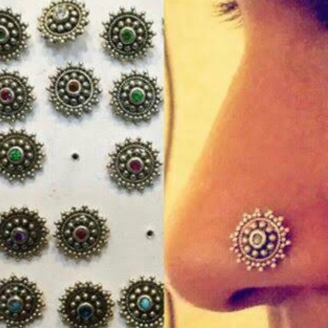 Nose Pin | Buy Pure silver nose ring online in India- MACS