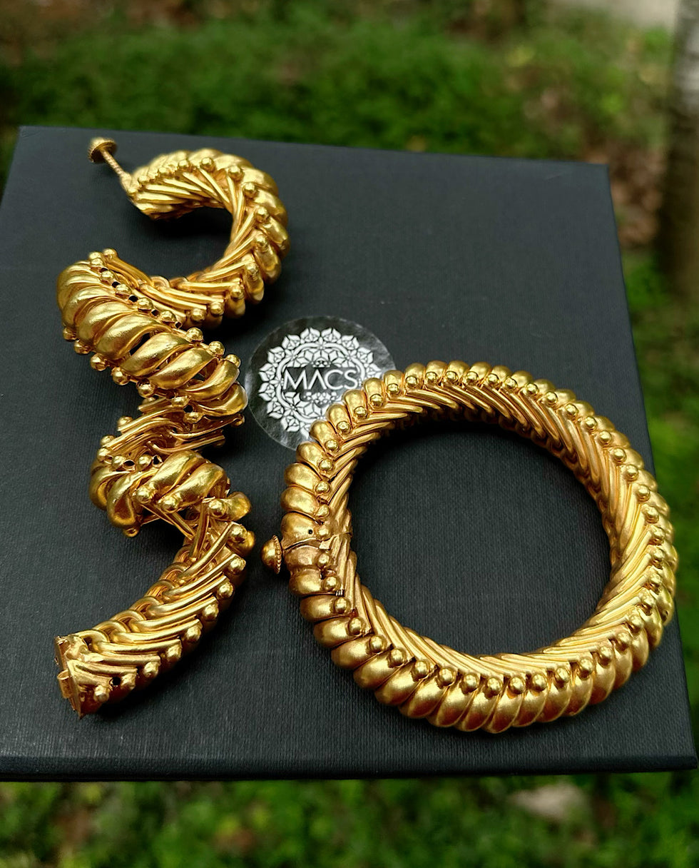 Gold Sutlada Kada | Sutarla Bangle |925 Silver Shinde Shahi Toda| MACS