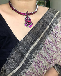 Pink Addigai Necklace | kemp attigai | MACS